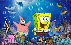 SpongeBob Big Size Flex Poster For Room MD-3934 Photographic Paper ...
