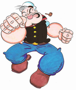 Popeye Big Size Flex Poster For Room MD-3841 Photographic Paper ...