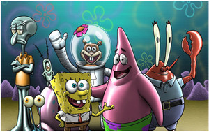 SpongeBob Big Size Flex Poster For Room MD-3919 Photographic Paper ...