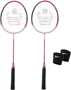 COSCO CB-85 Racket + Wrist Band Red Strung Badminton Racquet - Buy ...
