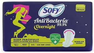 SOFY Overnight - XXL (10 Pads) Sanitary Pad (Pack of 10) Sanitary Pad ...