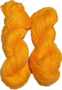 JEFFY RABIT Excel Wool Hank Hand Knitting Wool/Art Craft Yarn, Yellow ...