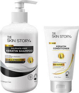 The Skin Story Keratin Hair Care Duo (Shampoo + Conditioner) Price in ...