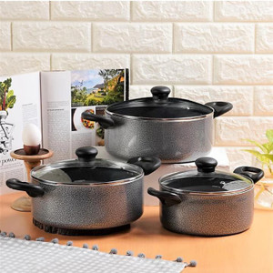 Rynox Induction Bottom Non-Stick Coated Cookware Set Price in India ...