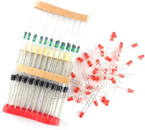 SSV CARE Red Led, 10 pics Diode and 10 pics 270K Resistors for 220V AC ...
