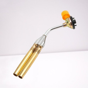 XDLB Double Nozzle Portable Brazing Butane Gas Torch Flame Gun for ...