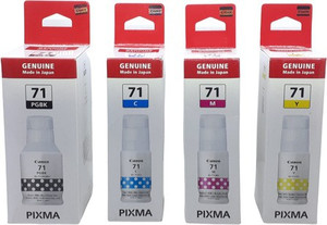 inexG GL71 INK BOTTLE GL 71 Black + Tri Color Combo Pack Ink Bottle ...