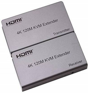 sarmus 4K 120M HDMI KVM Extender Transmitter Receiver Over Cat5/5e/Cat6 ...