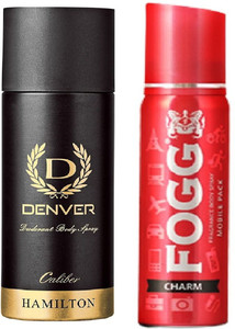 fogg Denver Caliber & fogg Charm pack of 2 (25ml+50ml) Perfume - 75 ml ...