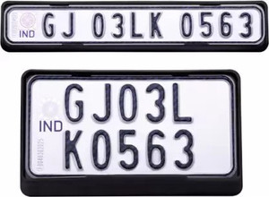 MOTO XSPEED Metal Bike Number Plate Frame(Standard Size for All Bikes ...