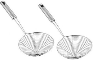 HOP N SAIL Light Weight Jhara, Puri Strainer, Stainless Steel Deep Fry ...