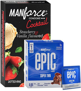 MANFORCE Man force Strawberry And Epic Silk Chocolate disposable Pouch ...