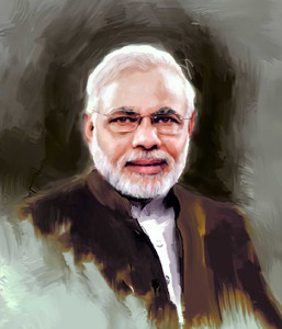Self Adhesive UV Coated High Resolution Vinyl Print –Narendra Modi ...