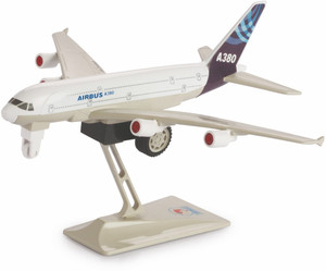 Shinsei Kids Airbus A380 Airplane Pull-back Race Toy Best Gift for Boys ...