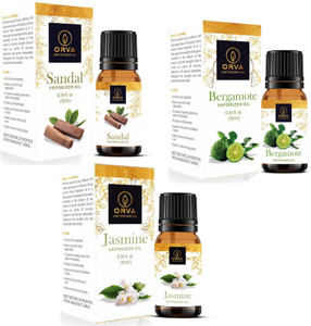 ORVA Sandal, jasmine, Bergamote Diffuser, Aroma Oil Natural Pure ...
