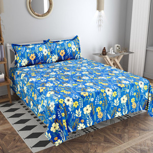 VAS COLLECTIONS Cotton Double Flat 220 TC Floral Bedsheet - Buy VAS ...