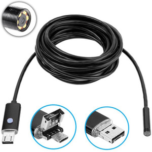 TFG Flexible Waterproof Inspection 6 LED Borescope Camera Security ...