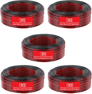 MX TV-out Cable 50 Mtr -165 Feet Flexible Oxygen-Free Red & Black ...
