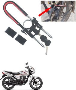 AutoGnix Computerised Wave Key Bike Front Shocker Lock Wheel Lock Bike ...
