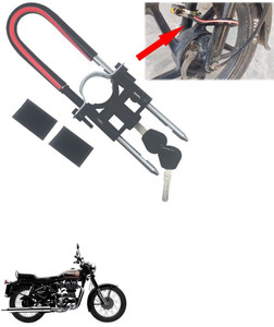 AutoGnix Computerised Wave Key Bike Front Shocker Lock Wheel Lock Bike ...