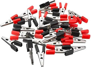 WHO Metal Clips Clip Electrical Clamp Test Probe Meter Black Red ...