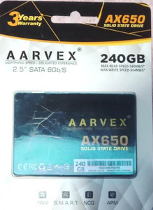 AARVEX SATA 240 GB Laptop, Desktop, All in One PC's, Servers, Laptop ...