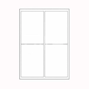 KCLABEL A4 Size Label Sticker Sheets Pack of 100 with Premium Quality ...
