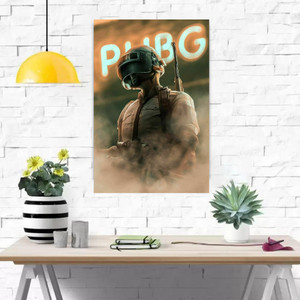 PUBG Battleground Gaming Frameless Wall Poster For Gamers 300G Thick ...