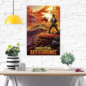PUBG Battleground Theme Frameless Wall Poster For Gamers 300G Thick ...