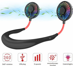 TECHEL Portable Hand Free Neck Fan Portable Hand Free Neck Fan USB Fan ...