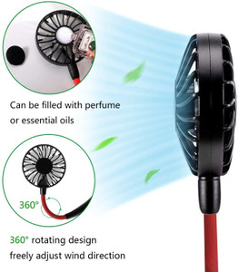 TECHEL Portable Hand Free Neck Fan Portable Hand Free Neck Fan USB Fan ...