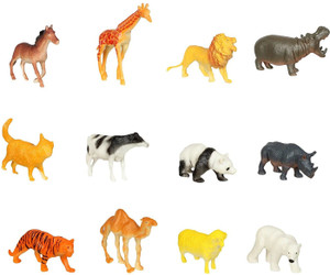 Pranavi Wild Animals Models Toys Kit, Jungle Animal Figures Set for ...