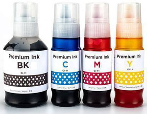 TECHNART Refill ink compatible for canon Black + Tri Color Combo Pack ...