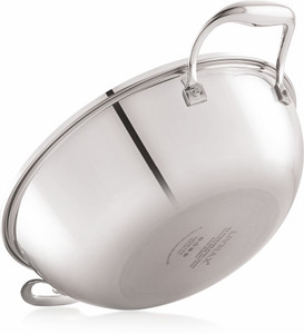 LIVMAX Kadhai 24 cm diameter with Lid 2.6 L capacity Price in India ...