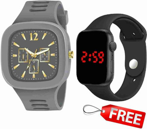 ajr enterprise Milar Grey & Led Black For Men Analog-Digital Watch ...