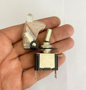 Auto MT TRANSPARENT Aircraft Safety Cover PILOT Toggle Switch 12V 20A ...