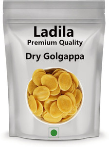 Ladila Ready to Fry Dry GolGappa/ Panipuri Papad Whole Wheat Golgappe ...