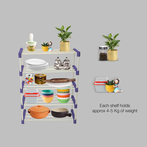 Flipkart Perfect Homes Studio Utensil Kitchen Rack Carbon Steel Price ...