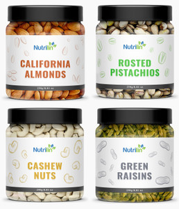 Nutrilin Dry Fruits Combo Pack - (250g * 4) 1kg (Almonds, Cashews ...