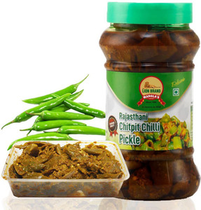 Lion Brand Rajasthani Chitpit Pickle Green Chilli Pickle Price in India ...
