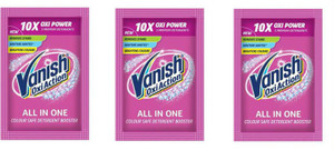 Vanish All in One Powder Detergent Booster 300g (100gx3) Whitens White ...