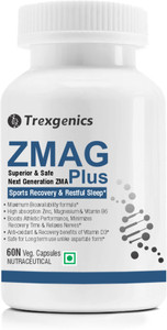Trexgenics ZMAG PLUS Next Generation ZMA Zinc Magnesium Bisglycinate B6 ...