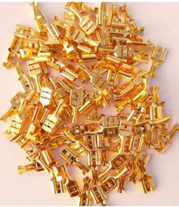 WHO 6mm Electrical Wire Cable Thimble Lugs, Crimp Terminal Female Spade ...