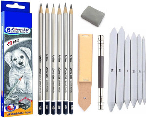 Flipkart.com | Craftacious Artline 6pc Sketch Pencils, 6Pc Blend/Smudge ...