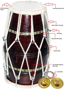 RAM musical With Manjira 012 Nut & Bolts Dholak Price in India - Buy ...