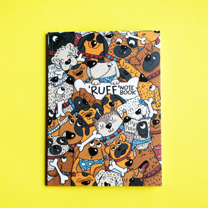doodleholic The Ruff Notebook, 60 Pages, 80 GSM Dot Grid, Made (with ...