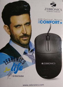 ZEBRONICS COMFORT-PLUS Wired Optical Gaming Mouse - ZEBRONICS ...