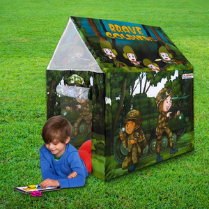 Sage Army Kids Play Tent House Foldable Indoor Outdoor Pack of 1 (Green ...