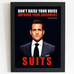 Suits Framed Poster, Harvey Specter Quote Suits Frame for Wall Decor ...