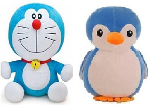 MHK Combo (Pack Of 2) Soft and cute Doraemon & Penguin gift ...